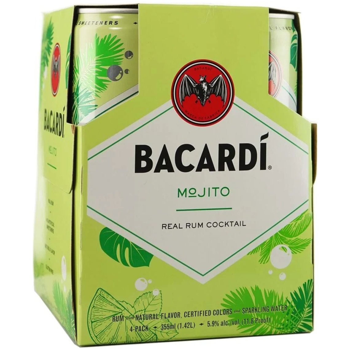 BACARDI COCKTAILS MOJITO 4-PACK - Water Street Wines & Spirits