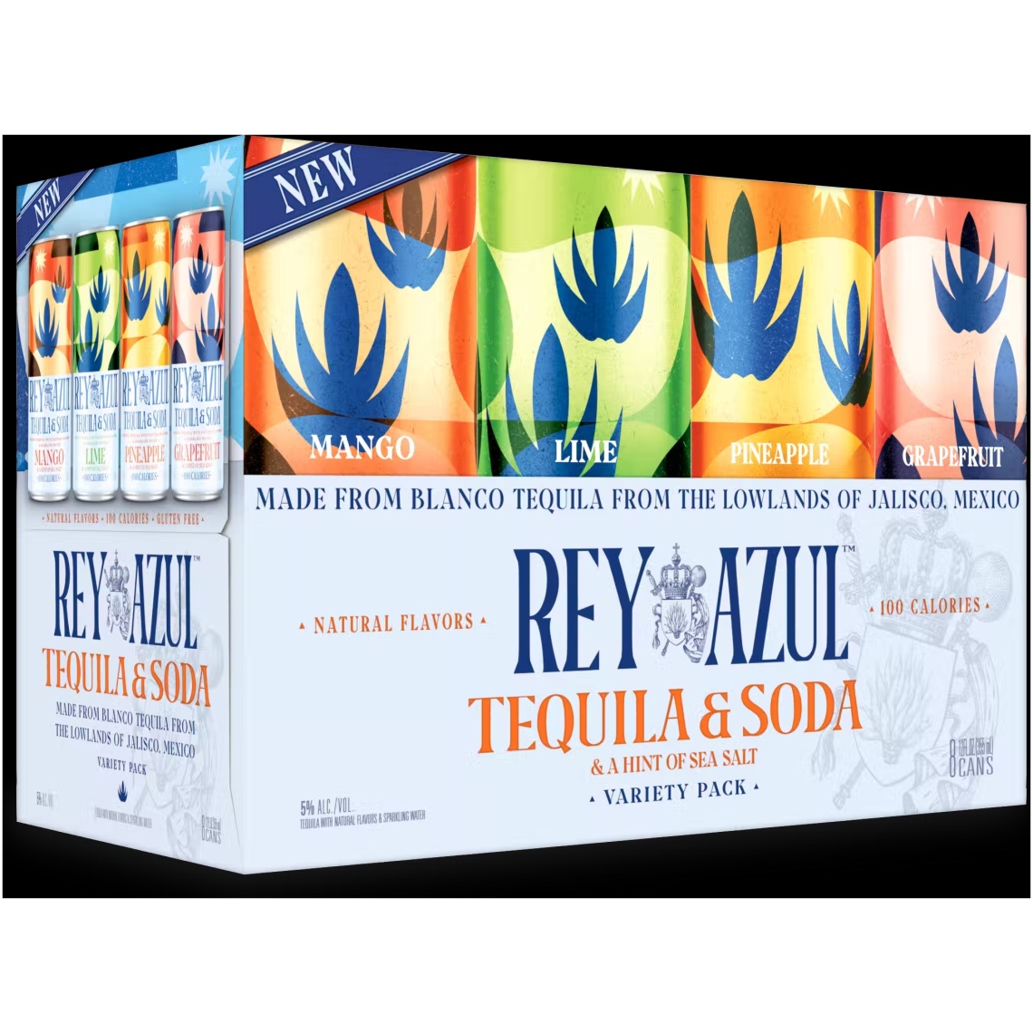 REY AZUL TEQUILA & SODA VARIETY 8-PACK - Water Street Wines & Spirits